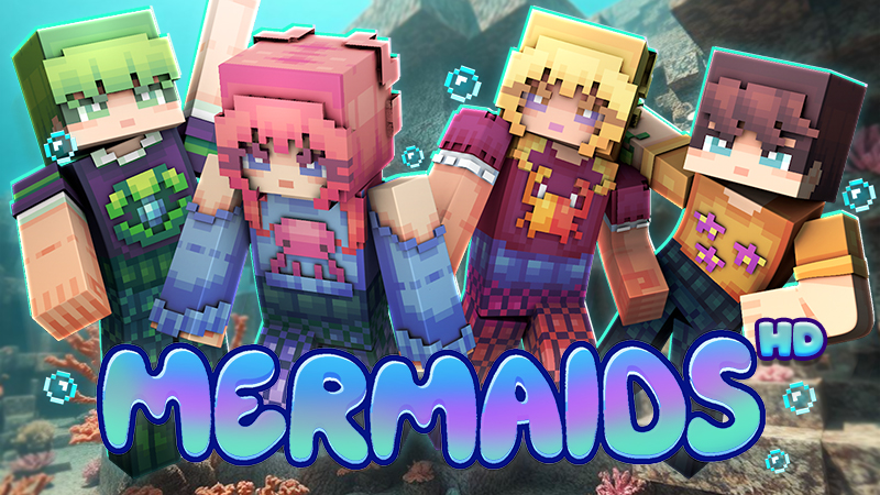 MERMAIDS HD by The Lucky Petals | CHUNK - Minecraft Bedrock Marketplace ...