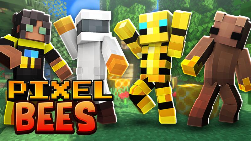 Pixel Bees by The Lucky Petals | CHUNK - Minecraft Bedrock Marketplace Explorer