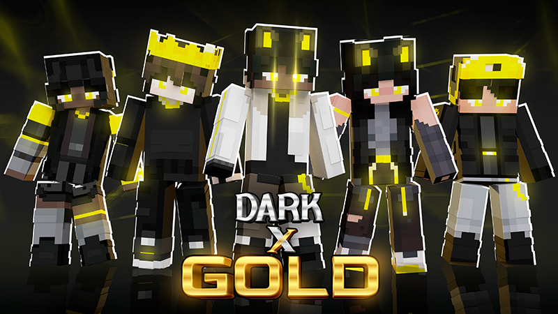 Dark x GOLD by ThunderAy | CHUNK - Minecraft Bedrock Marketplace Explorer