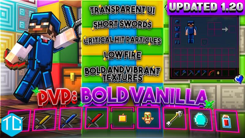 PvP: Bold Vanilla by Tomhmagic Creations | CHUNK - Minecraft Bedrock ...