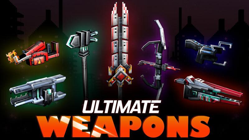Ultimate Weapons de Tsunami Studios. | CHUNK - Minecraft Bedrock Marketplace Explorer
