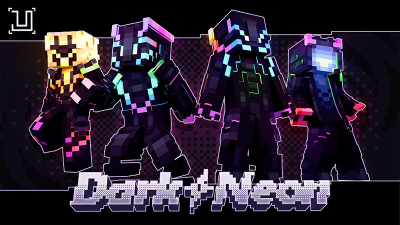 Dark Neon by UnderBlocks Studios | CHUNK - Minecraft Bedrock Marketplace Explorer
