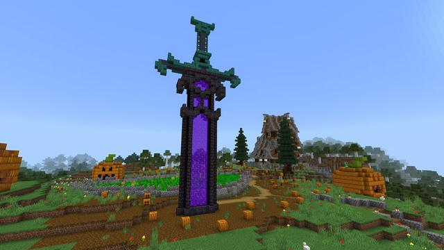 Nether Sword Portal by VoxelBlocks | CHUNK - Minecraft Bedrock ...
