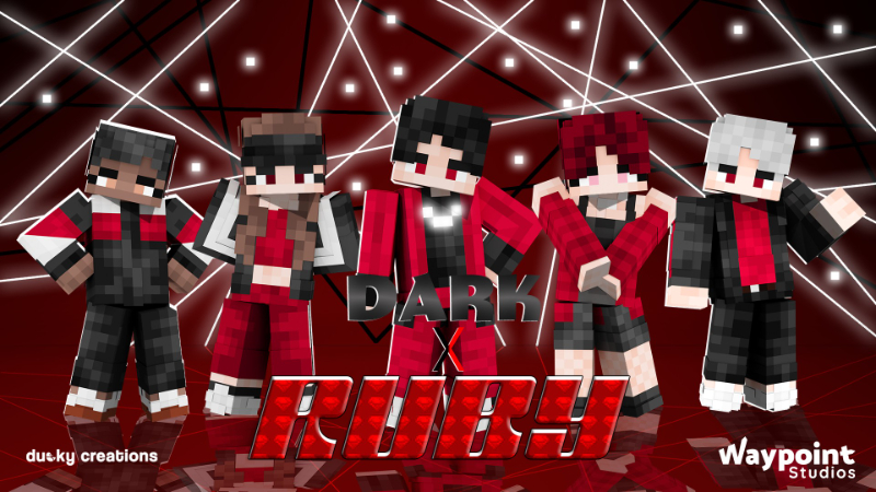 Black X Ruby by Waypoint Studios | CHUNK - Minecraft Bedrock Marketplace Explorer