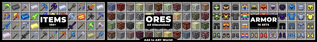 More Ores Tools Armor Add-On by Wonder | CHUNK - Minecraft Bedrock ...