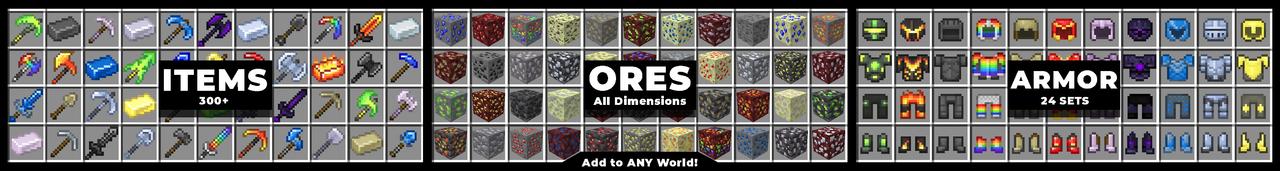More Ores Tools Armor Add-On by Wonder | CHUNK - Minecraft Bedrock ...