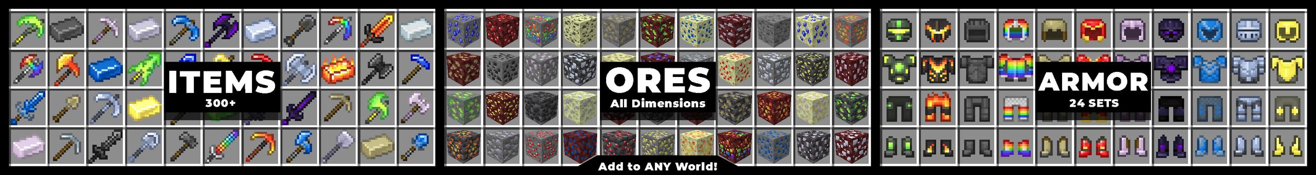 More Ores Tools Armor Add-On by Wonder | CHUNK - Minecraft Bedrock ...