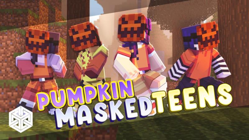 Pumpkin Masked Teens by Yeggs | CHUNK - Minecraft Bedrock Marketplace Explorer