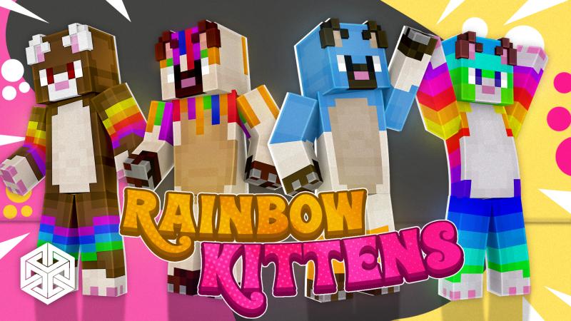 Rainbow Kittens by Yeggs | CHUNK - Minecraft Bedrock Marketplace Explorer