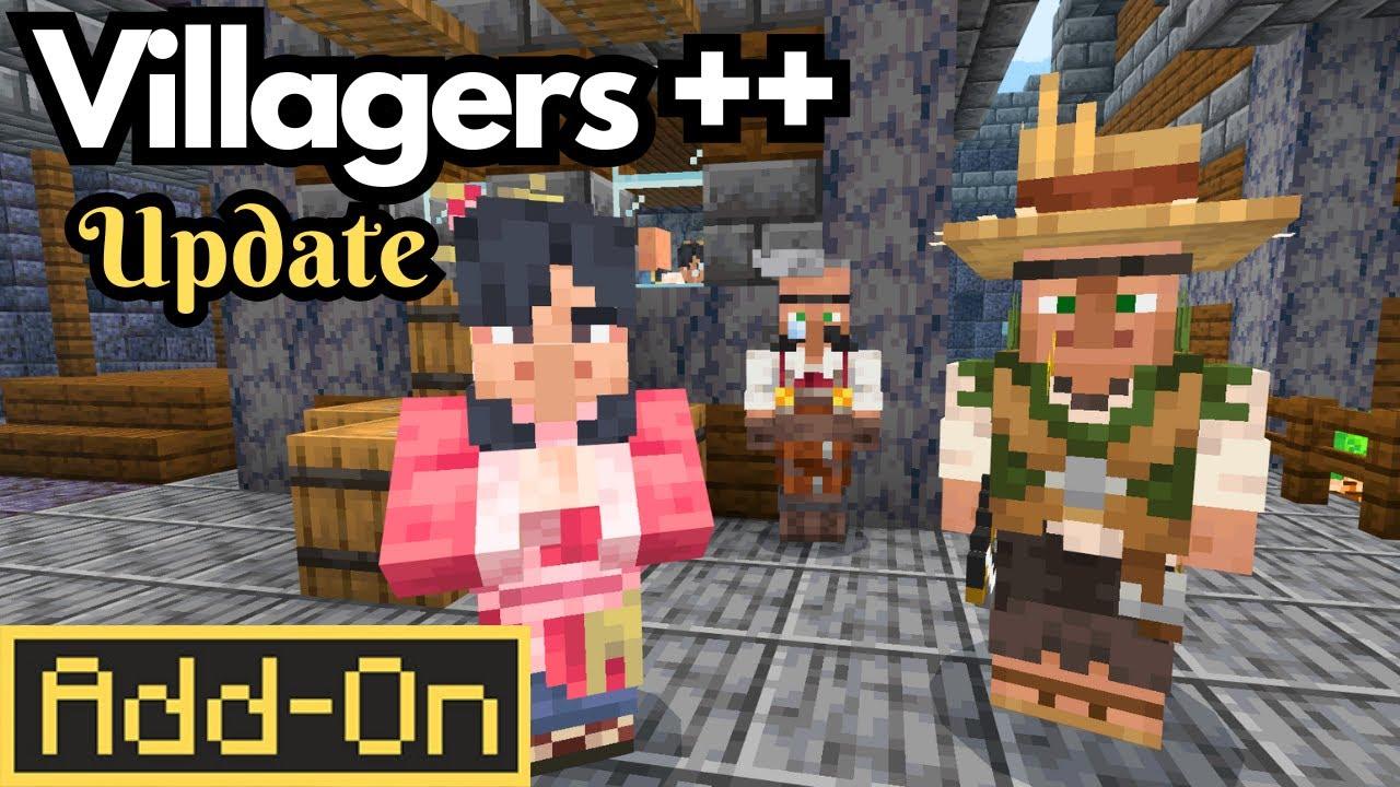 VILLAGERS++ Add-On by Kubo Studios | CHUNK - Minecraft Bedrock ...