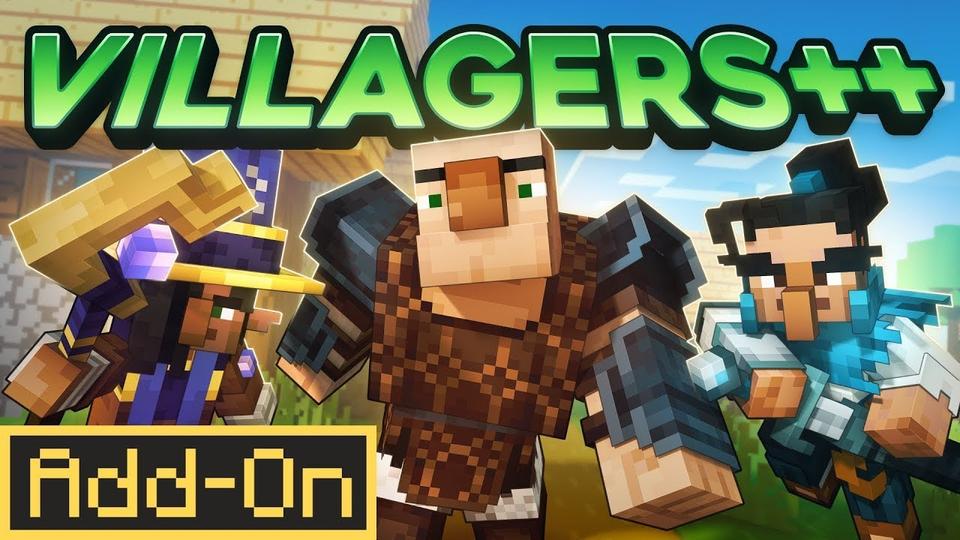VILLAGERS++ Add-On by Kubo Studios | CHUNK - Minecraft Bedrock ...