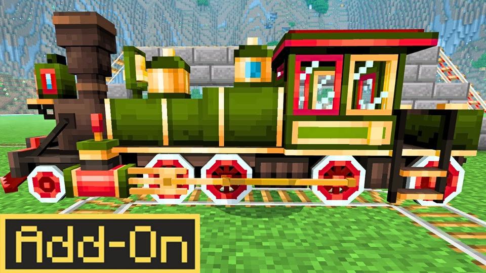 Trains Add-On by Lifeboat | CHUNK - Minecraft Bedrock Marketplace Explorer